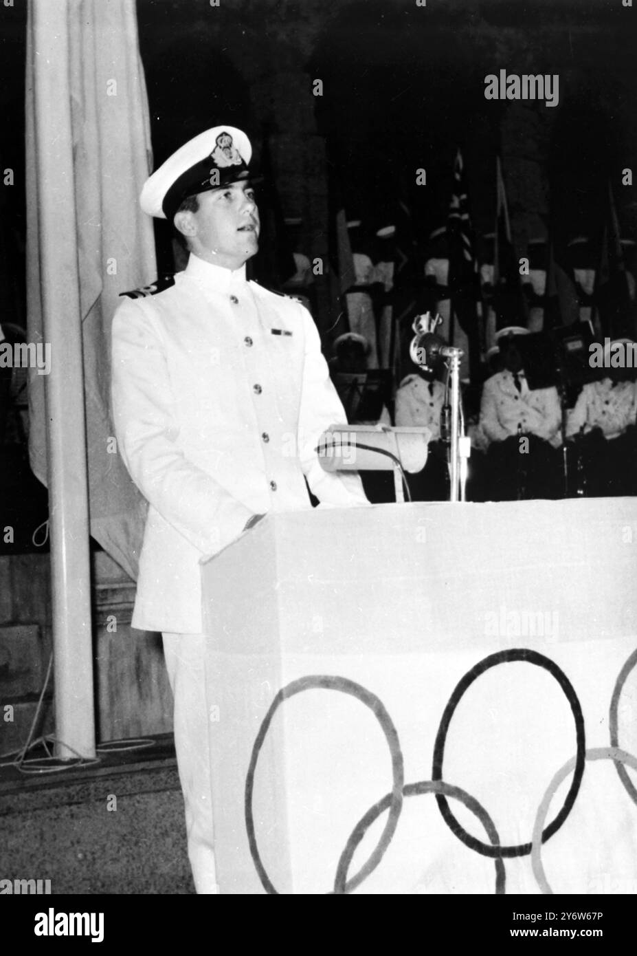 CROWN PRINCE CONSTANTINE AT OPENING ATTICUS ODEON ATHENS 19 JUNE 1961 ...