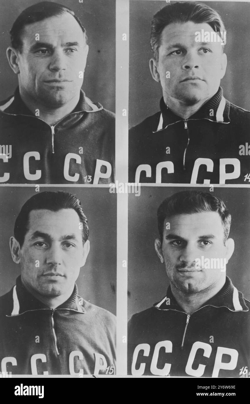 MEMBERS OF THE RUSSIAN NATIONAL FREE STYLE WRESTLING TEAM - TKACHEV, ROATS, ZENIN, KORIDZE 19 ...