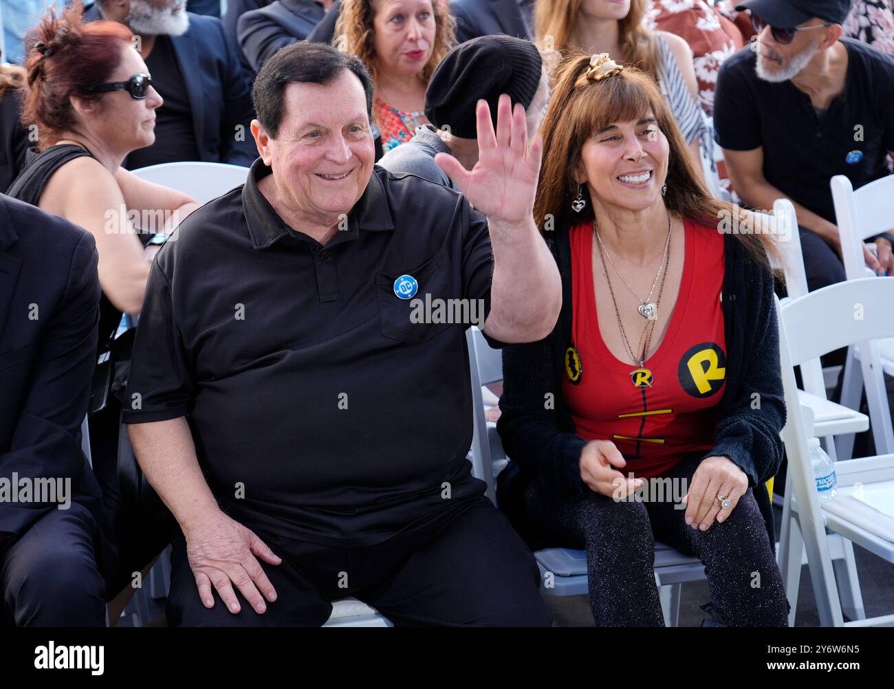 Actor Burt Ward, left, who played Robin in the 1960s television series ...