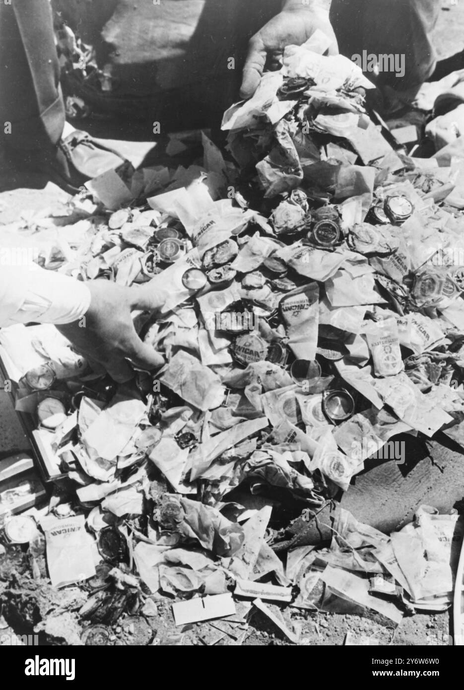 KLM PLANE CRASH DISASTER IN CAIRO 13 JUNE 1961 Stock Photo - Alamy