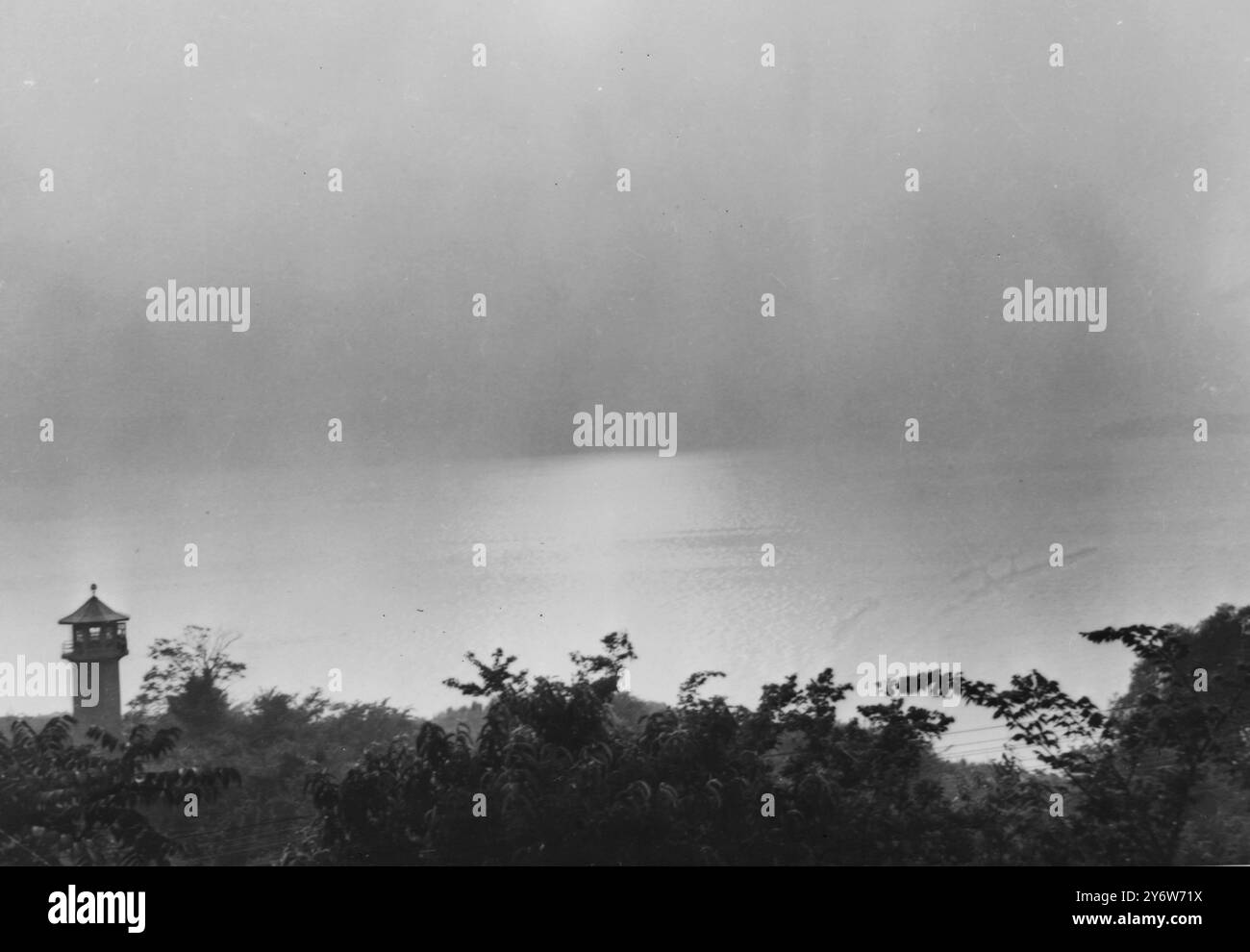 SAN QUENTIN SUNSET OVER SING SING PRISON CALIFORNIA 9 JUNE 1961 Stock ...