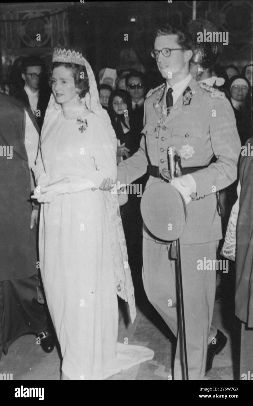 QUEEN FABIOLA WITH KING BAUDOIN ON ROUTE TO MEET THE POPE IN ROME 8 ...