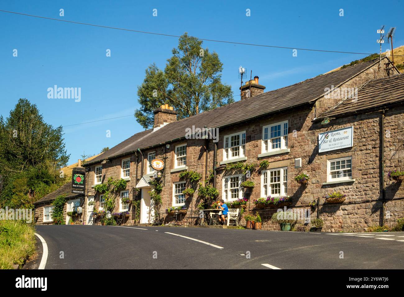 The Rose and Crown country coaching inn at Allgreave in the English ...