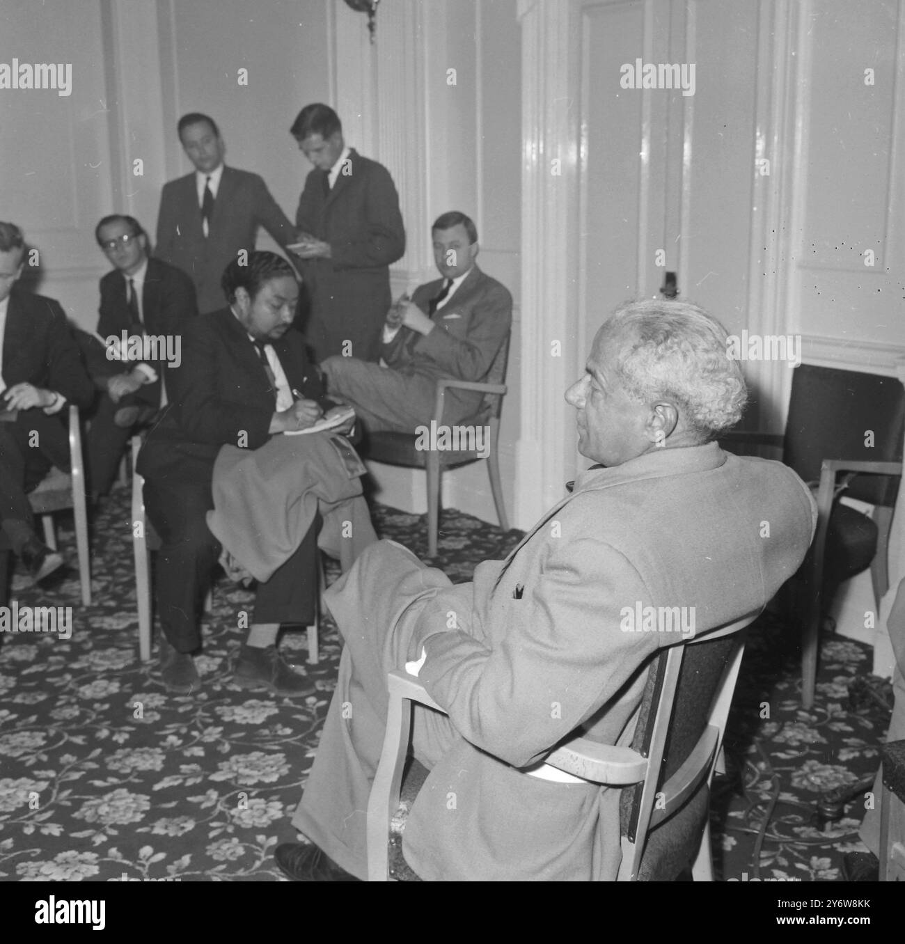 PRIME MINISTER OF JAMAICA NORMAN MANLEY IN LONDON 28 MAY 1961 Stock ...
