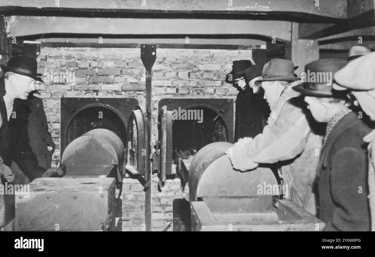 CREMATORY OVEN IN AUSHWITZ CONCENTRATION CAMP 30 MAY 1961 Stock Photo ...