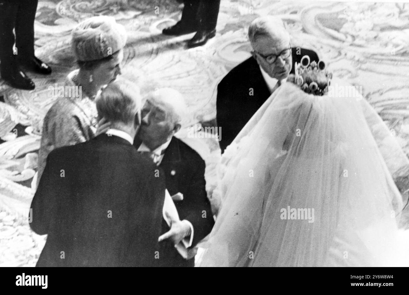PRINCE JOHAN GEORG WITH PRINCESS BRIGITTA AT THE WEDDING IN STOCKHOLM ...