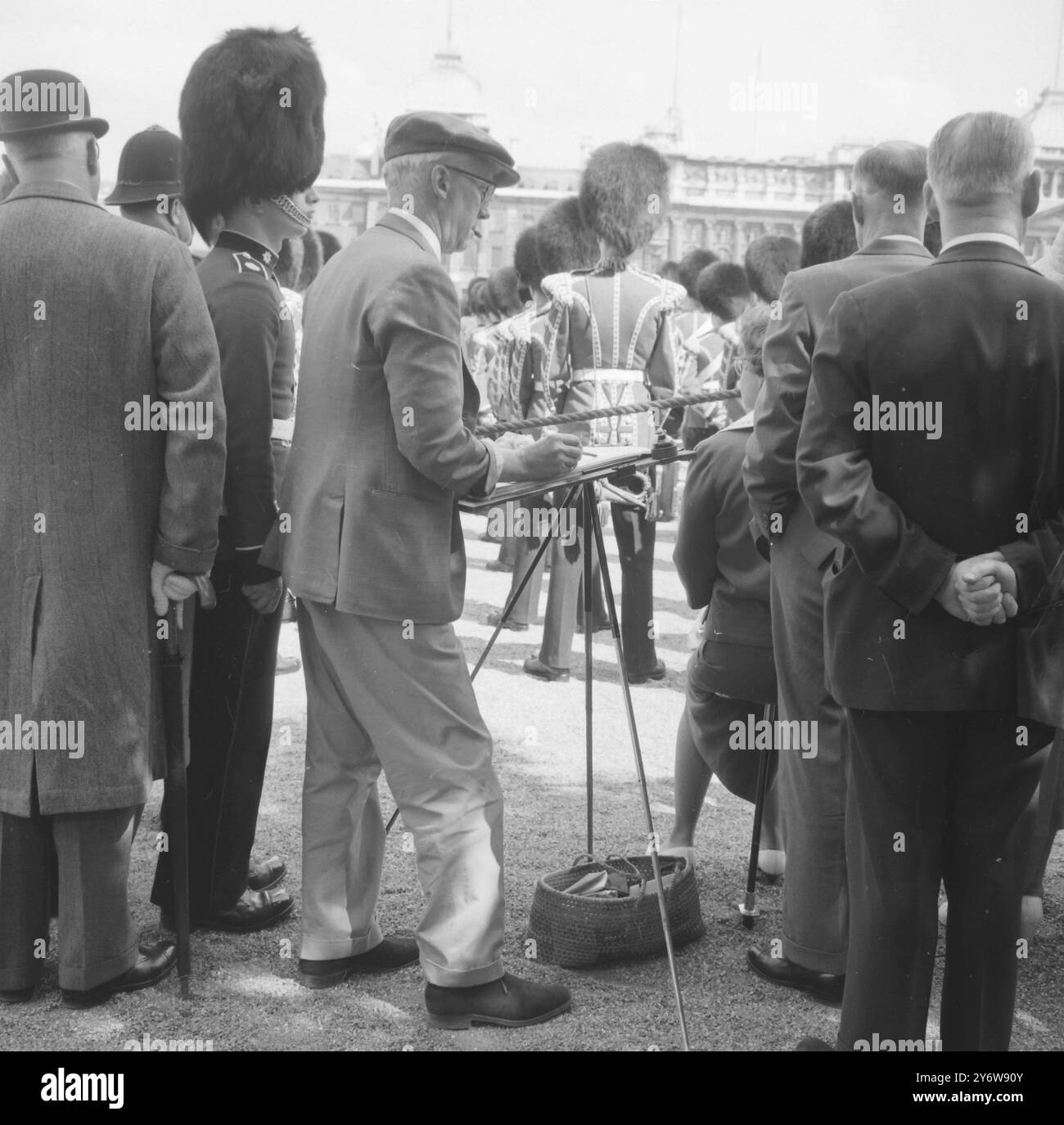 MISC ARTIST PAINTING GUARDS TROOPING OF THE COLOUR IN LONDON 27 MAY ...