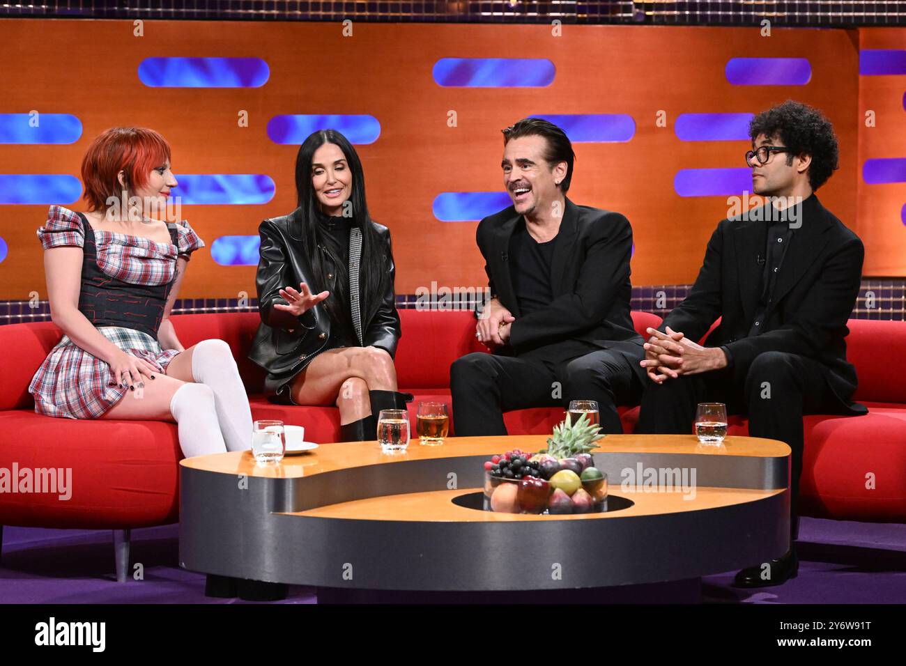 EDITORIAL USE ONLY Lady Gaga, Demi Moore, Colin Farrell and Richard ...