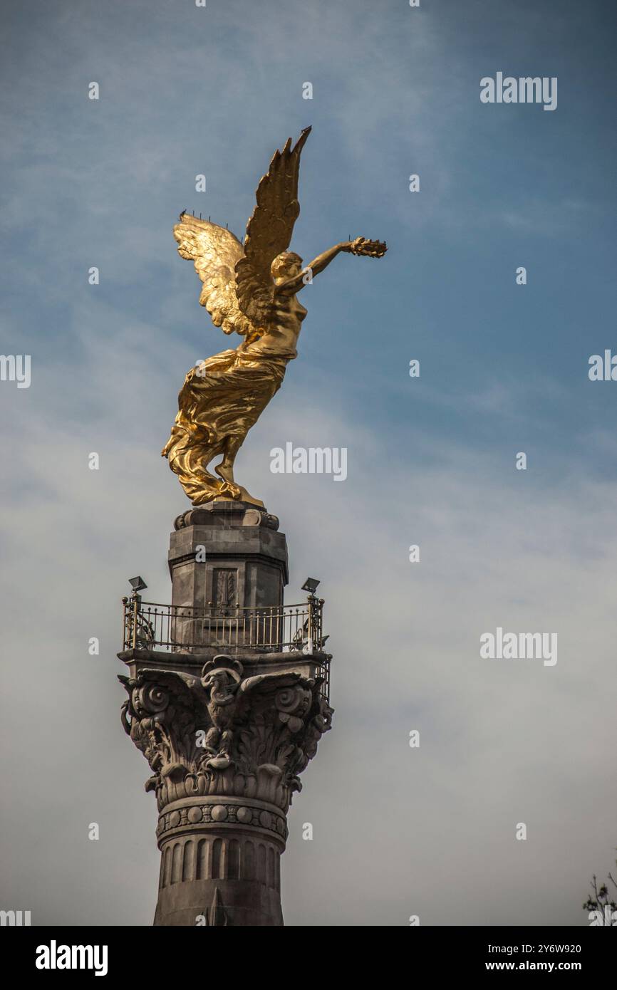 Mexico City, Mexico; 01 23 2017; A photo of the Angel of Freedom in ...