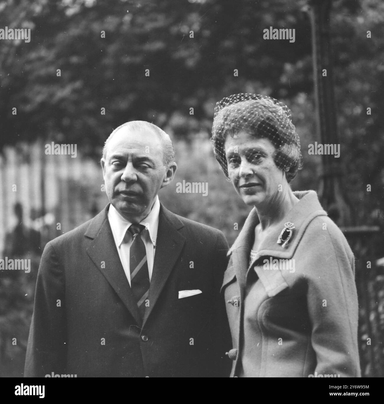 COMPOSER RICHARD RODGERS WITH WIFE PORTRAIT / 24 MAY 1961 Stock Photo ...