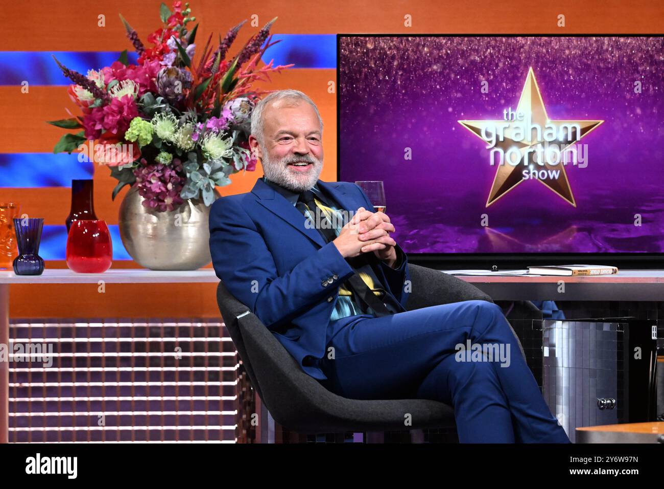 EDITORIAL USE ONLY Graham Norton during filming for the Graham Norton ...