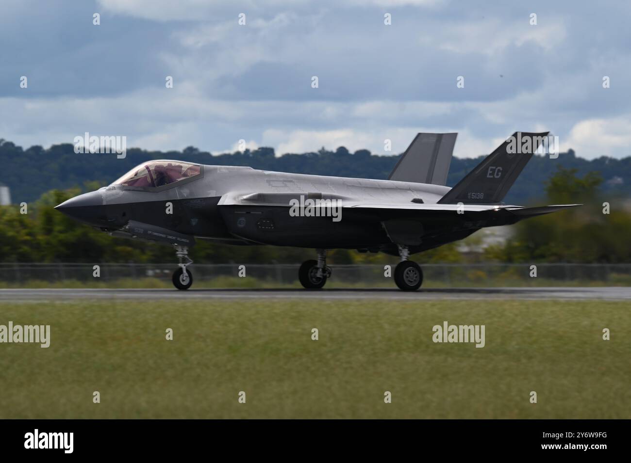 An F-35A Lightning II takes off during an Agile Combat Employment ...