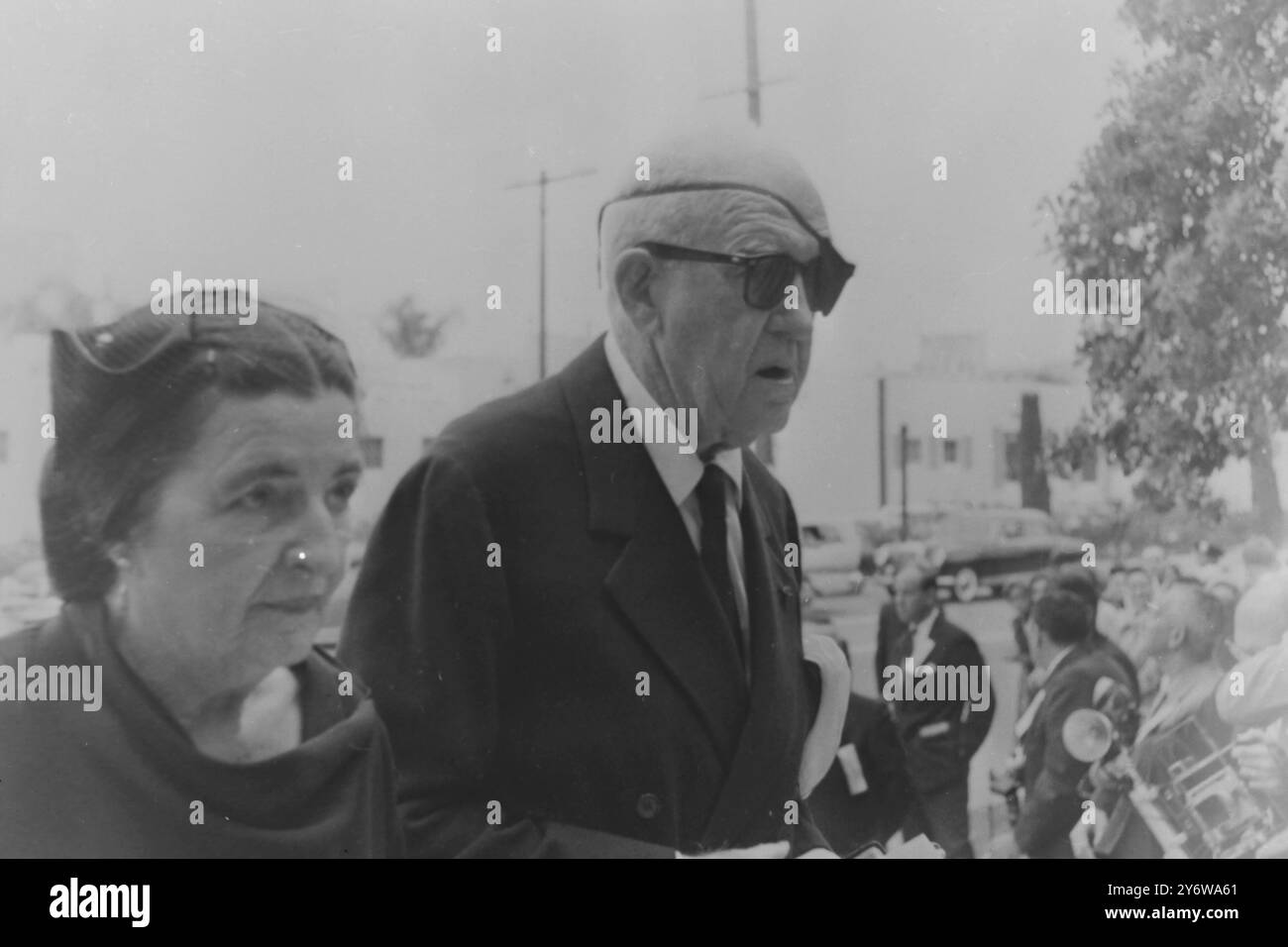FUNERAL OF GARY COOPER - JOHN FORD AND WIFE 18 MAY 1961 Stock Photo - Alamy