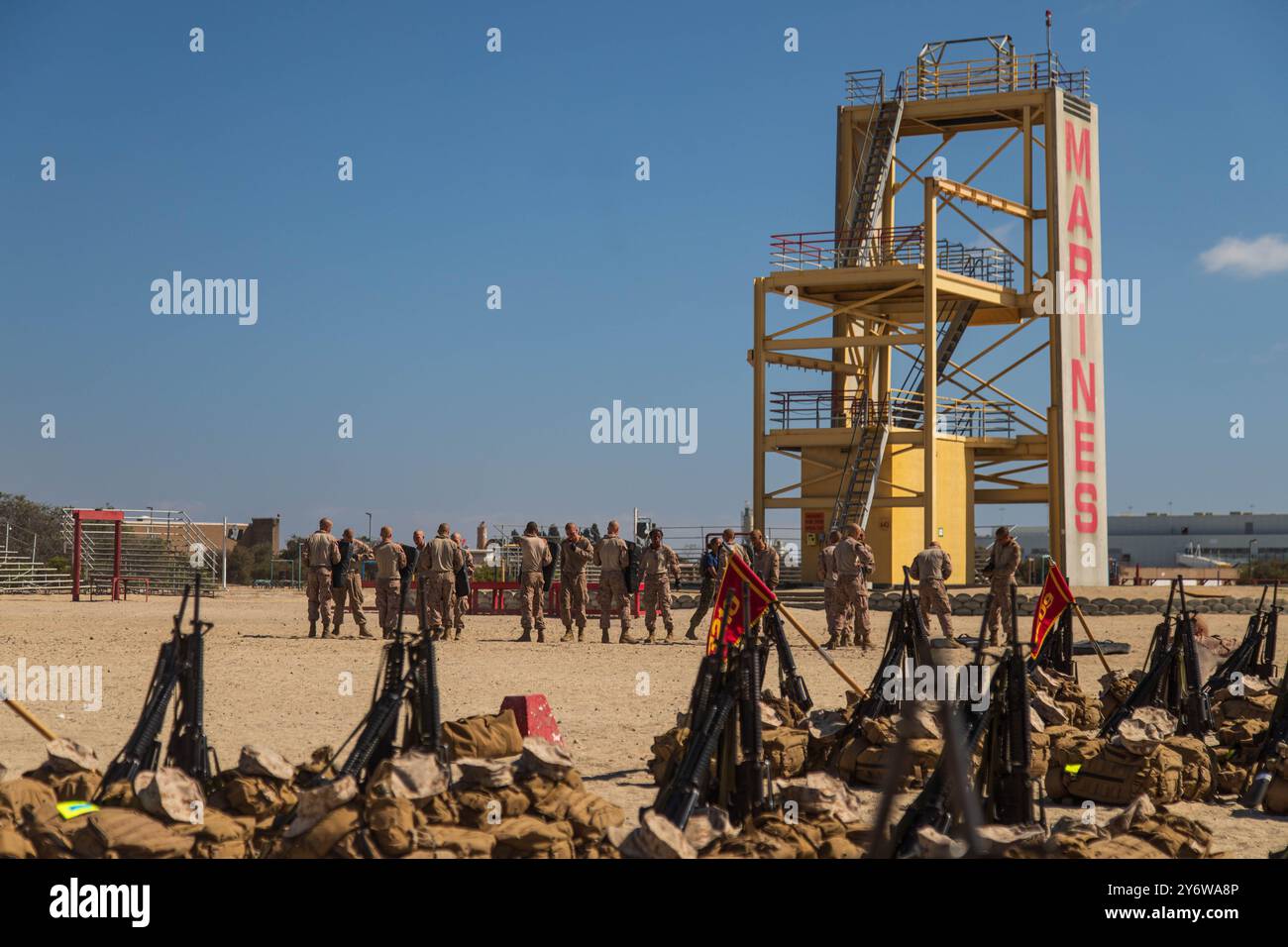 U.S. Marine Corps recruits with India Company, 3rd Recruit Training ...