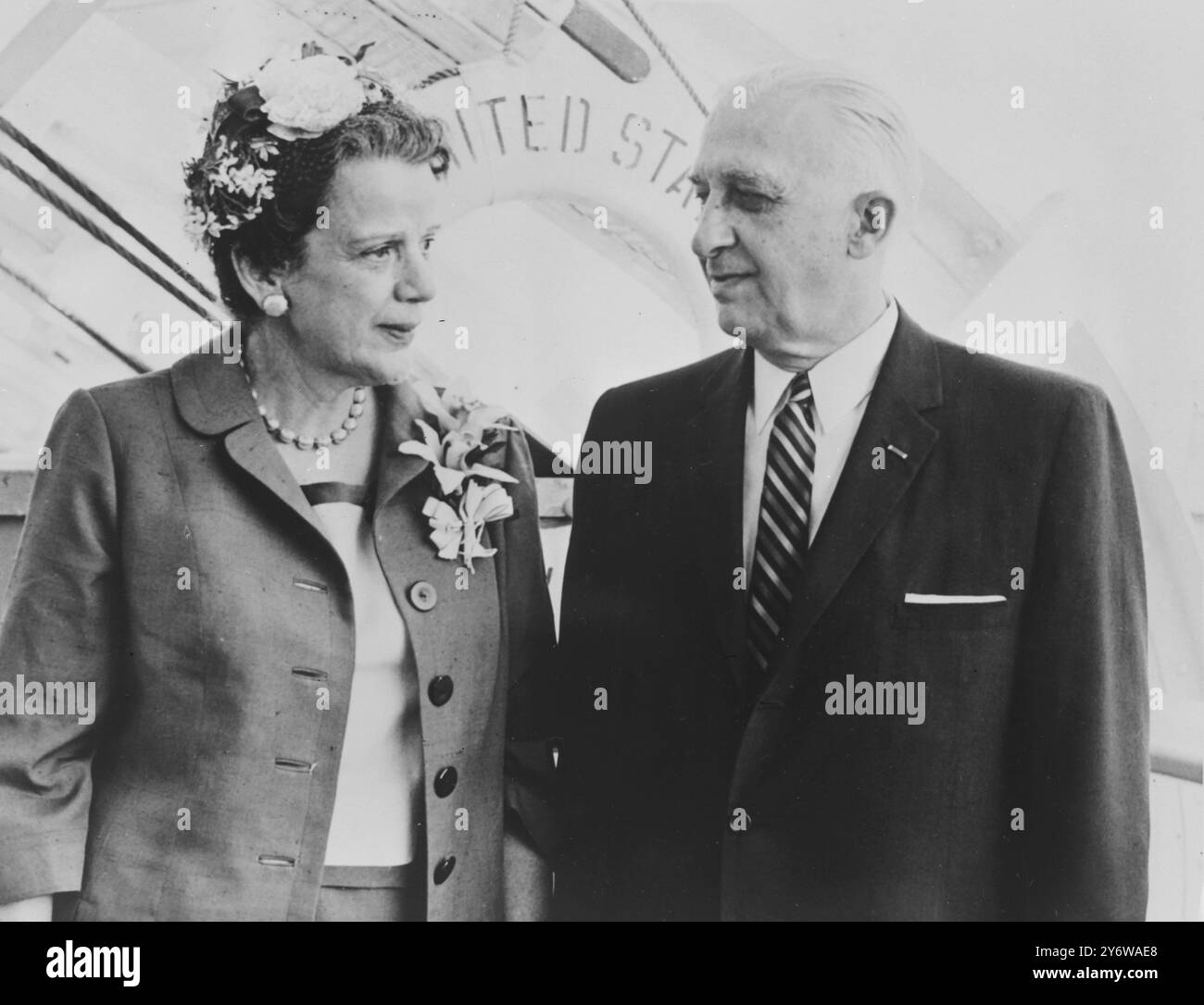 AMBASSADOR JOHN RICE WITH WIFE / 17 MAY 1961 Stock Photo - Alamy