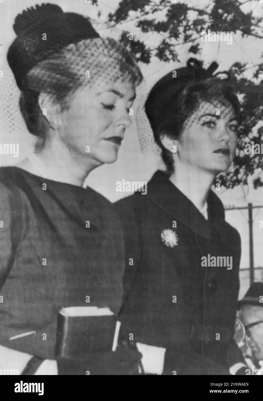 FUNERALS GARY COOPER'S WIFE AND DAUGHTER MARIA IN HOLLYWOOD 16 MAY 1961 ...