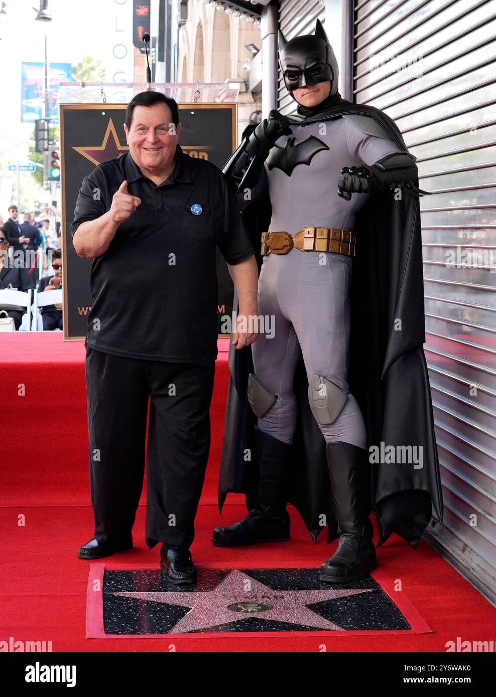 Actor Burt Ward, left, who played Robin in the 1960s television series ...