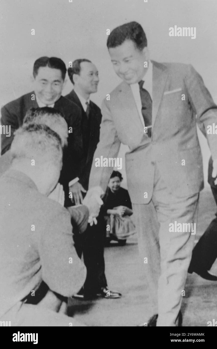 PRINCE NORODOM SIHANOUK OF CAMBODIA ARRIVES AT AIRPORT IN NICE 15 MAY ...