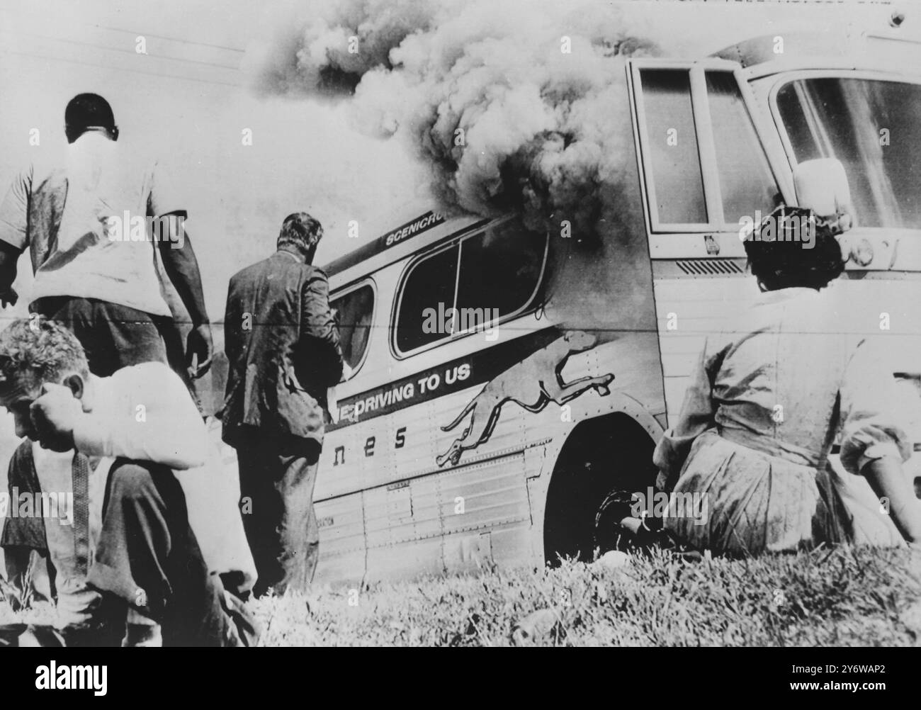 RACIAL SEGREGATION FREEDOM BUS IN ALABAMA 15 MAY 1961 More detailed ...