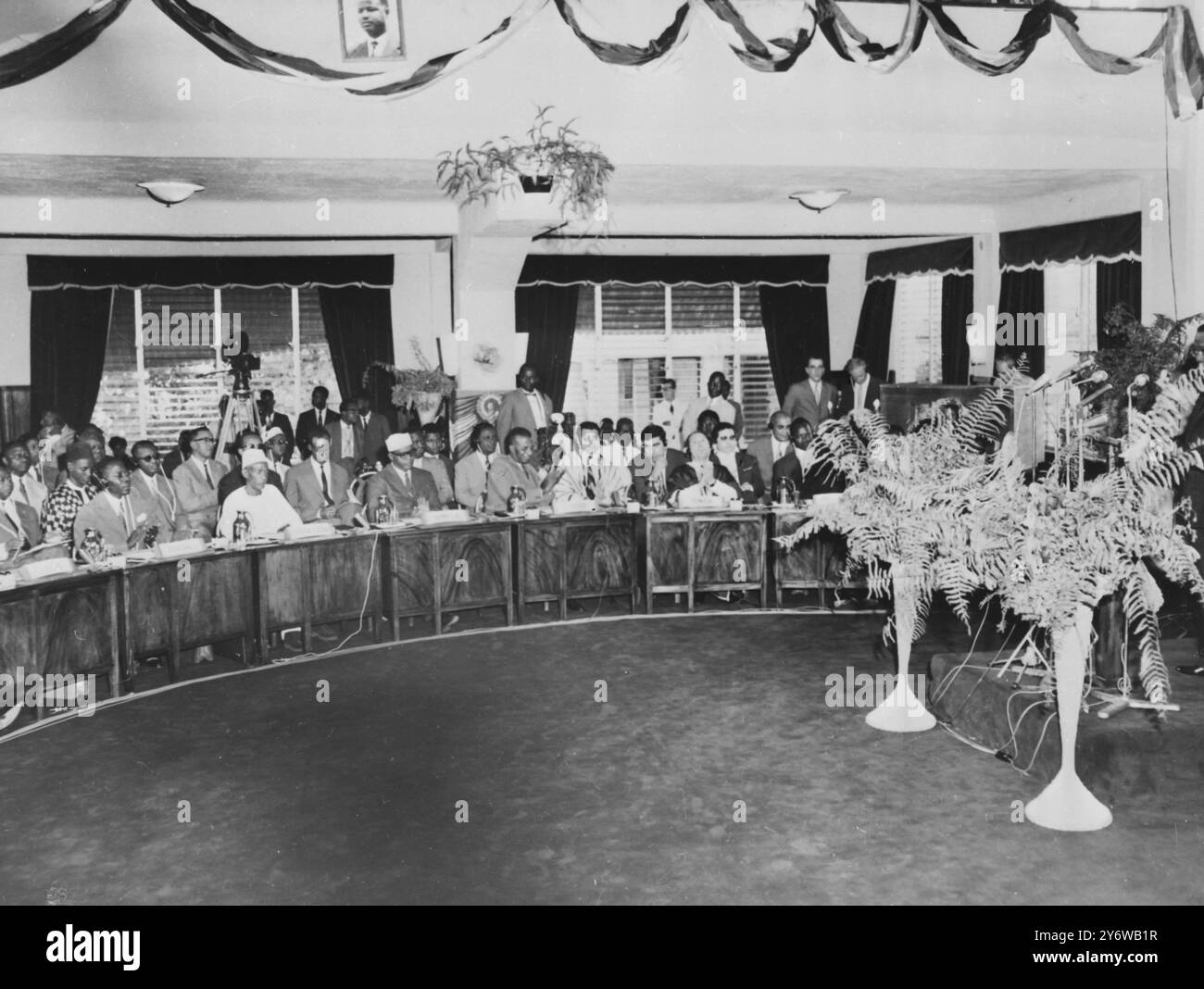 AFRICAN HEADS OF STATE CONFERENCE IN LIBERIA 11 MAY 1961 Stock Photo ...