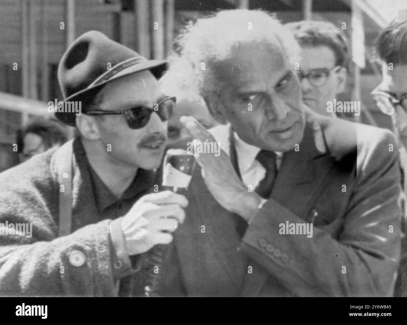 INDIA'S KRISHNA MENON AT LAOS CEASEFIRE TALKS IN GENEVA 12 MAY 1961 ...