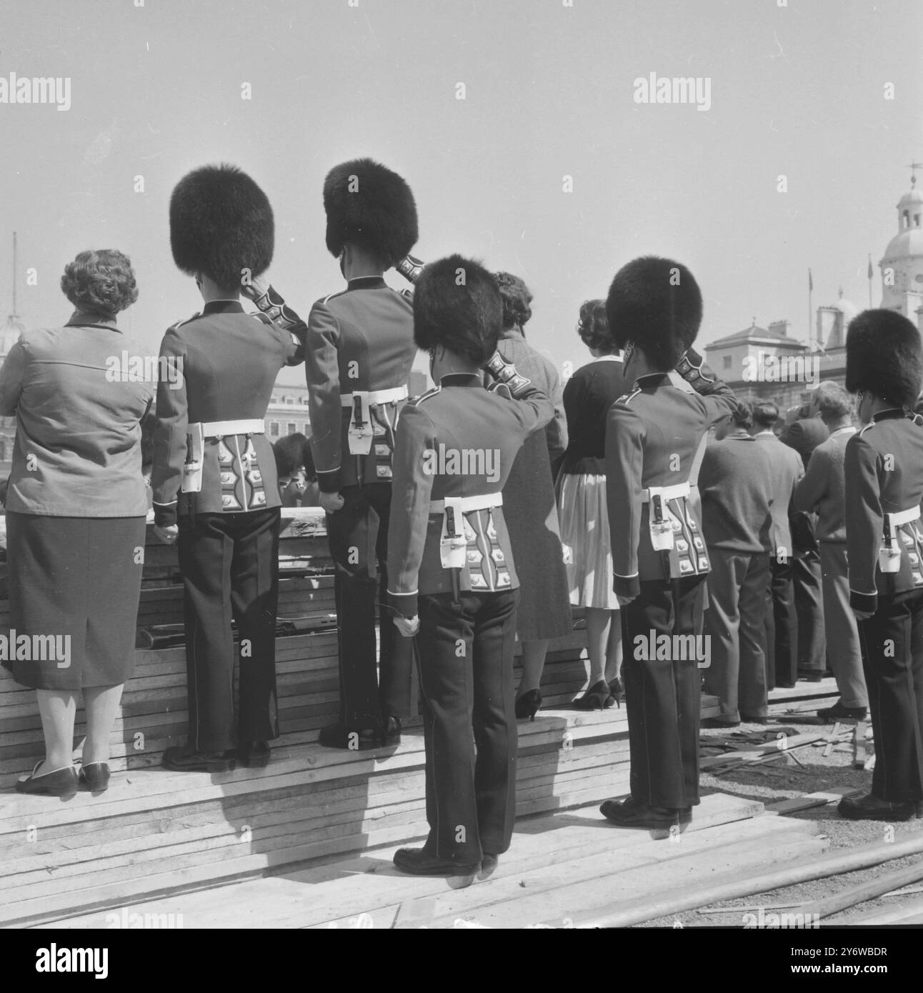 BRITISH ARMY SCOTS GUARDS MOUNTING OF GUARD HORSE GUARDS 11 MAY 1961 ...