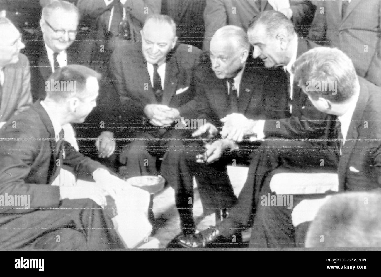 ATRONAUT ALAN B SHEPARD WITH POLITICIANS SENATOR ROBERT KERR AND ...