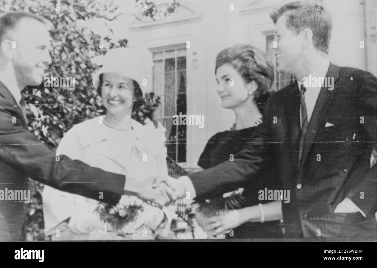 US PRESIDENT JOHN F KENNEDY WITH ATRONAUT ALAN B SHEPARD AND WIFE ...