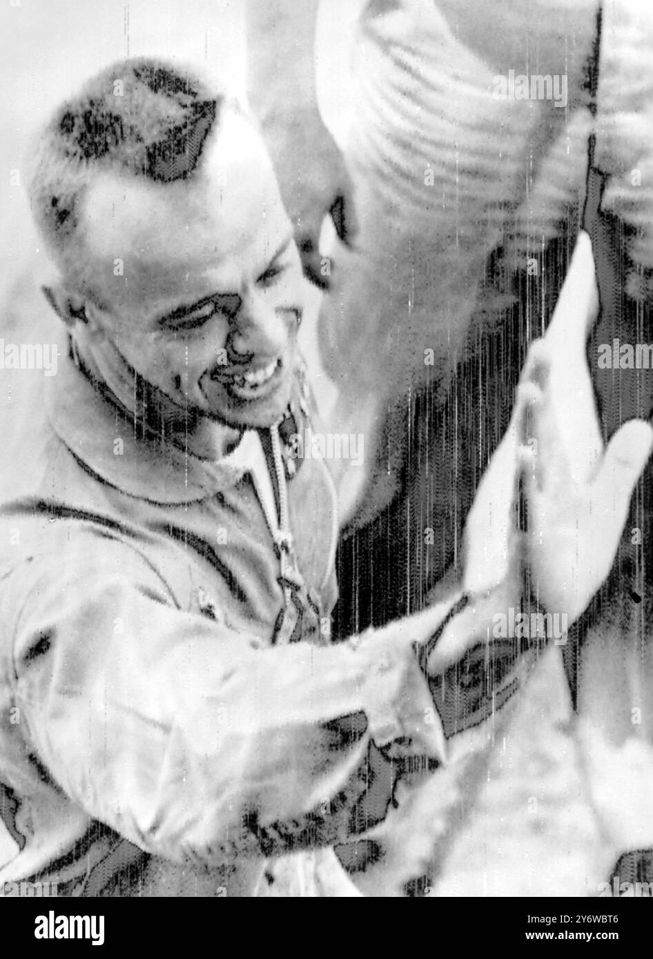 AMERICAN ASTRONAUT ALAN B SHEPARD AFTER FLIGHT / 6 MAY 1961 Stock Photo ...