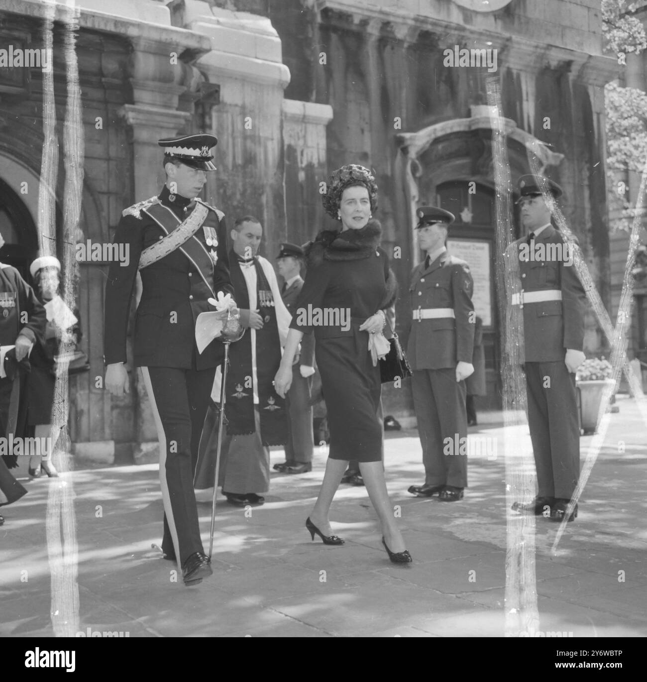 DUCHESS OF KENT AT ROYAL AIR FORCE RAF SPECIAL MASS SERVICE IN LONDON 7 ...