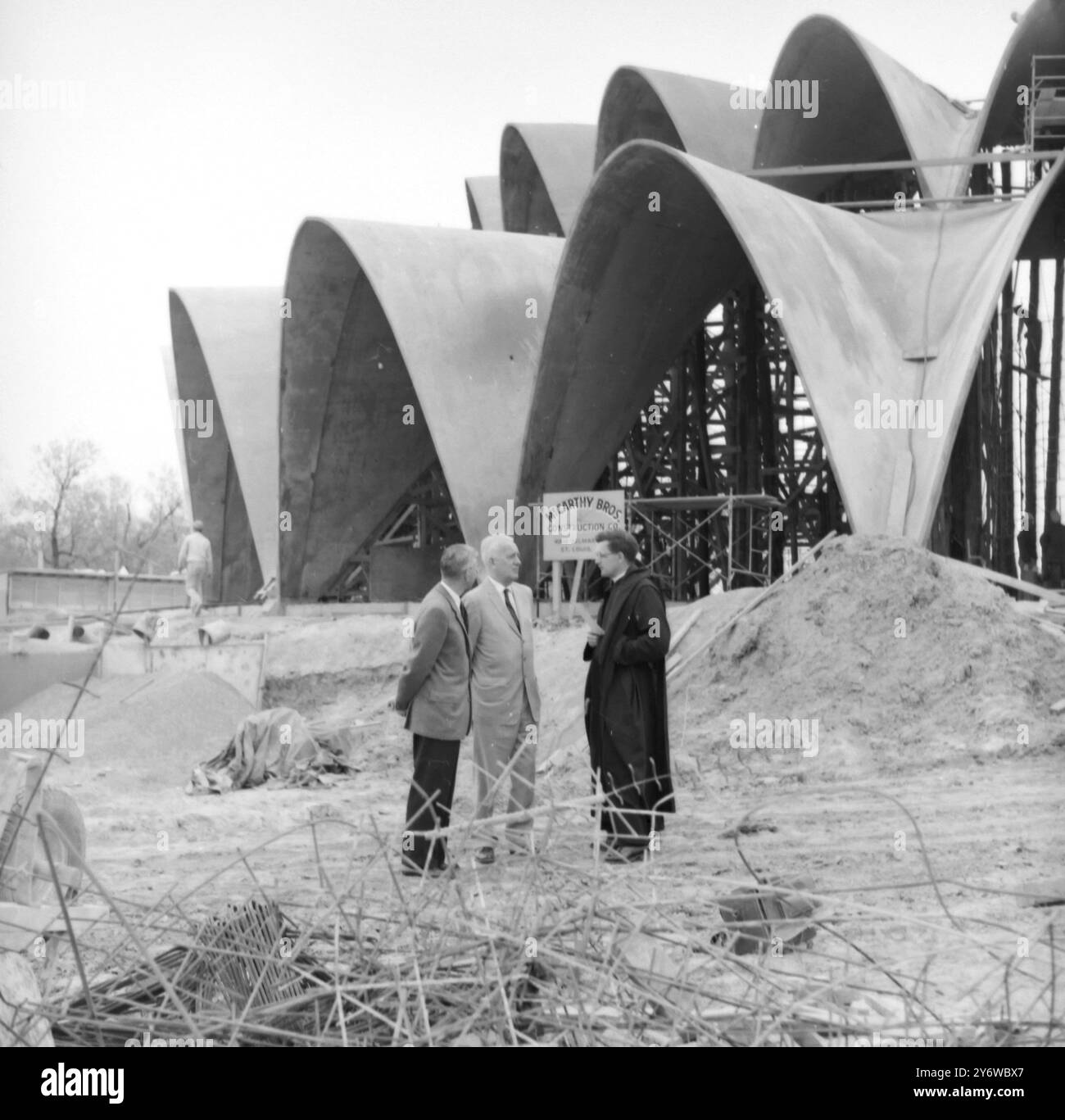 PROFESSOR BRIELMAIER WITH FATHER LUKE RIGBY IN WASHINGTON / 8 MAY 1961 ...