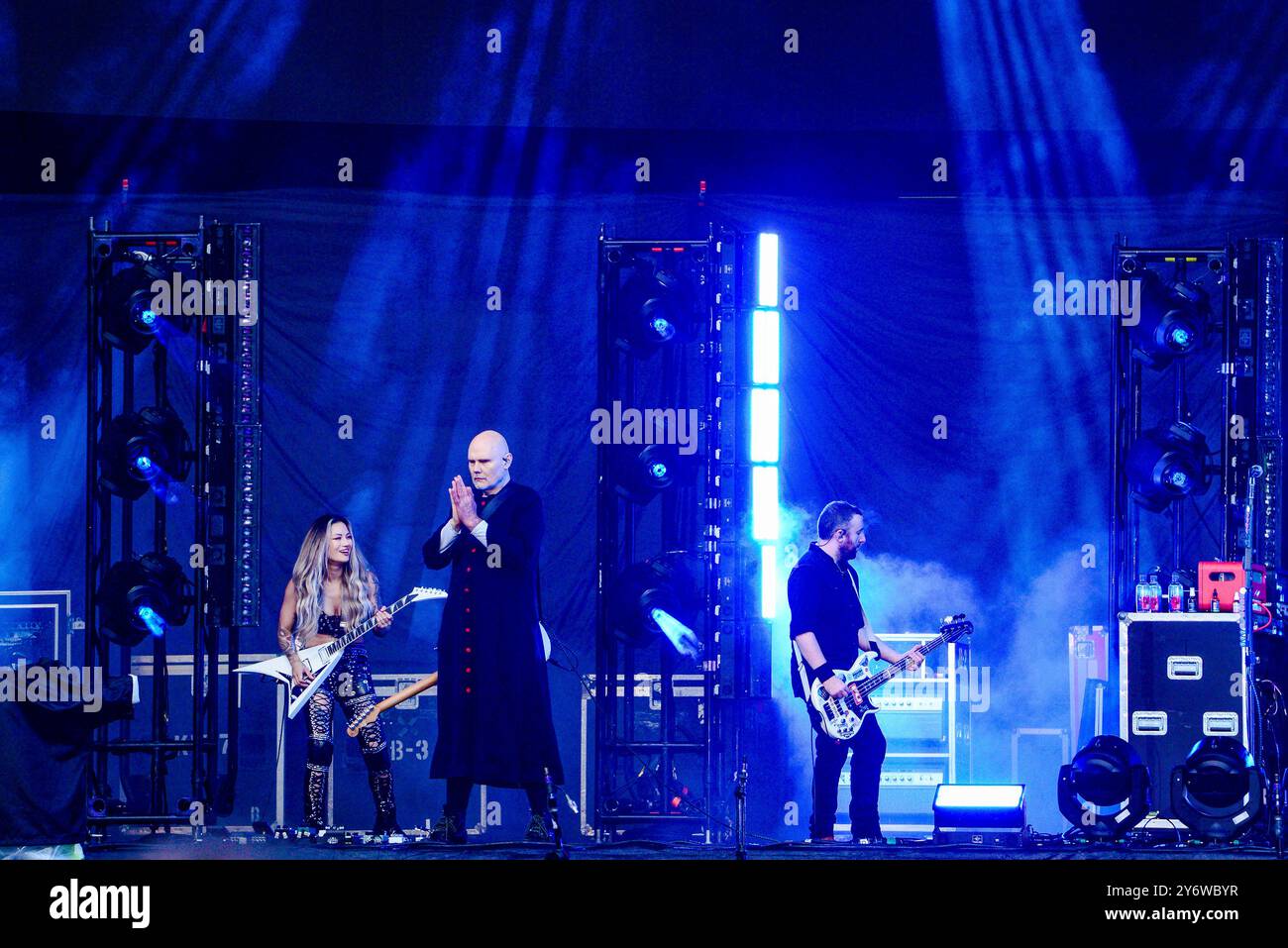 Smashing Pumpkins perform on stage at Providence Park in Portland ...