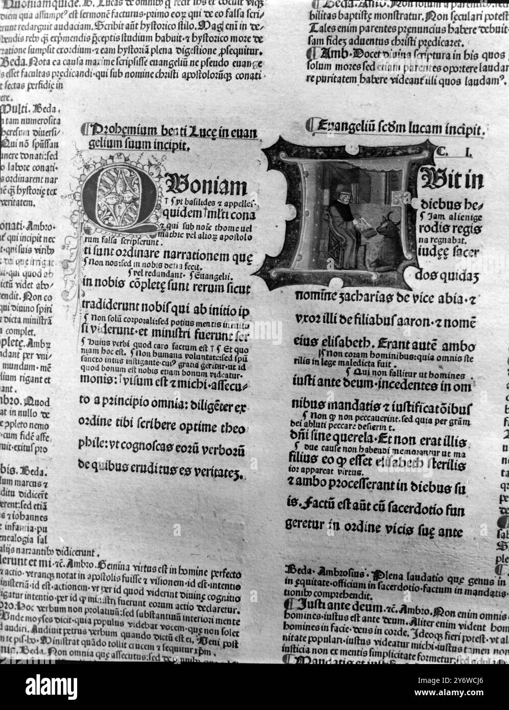 EXHIBITIONS BIBLE NEW 28 APRIL 1961 Walafridus Laon, 1030 10th century ...