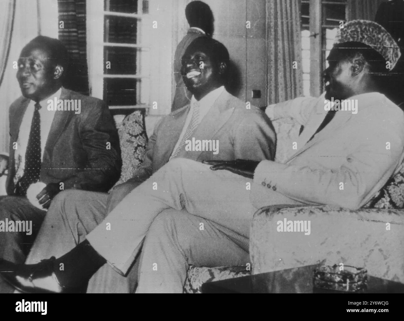 PRESIDENTS MODIBO KEITA SEKOU TOURE IN ACCRA / 28 APRIL 1961 Stock ...