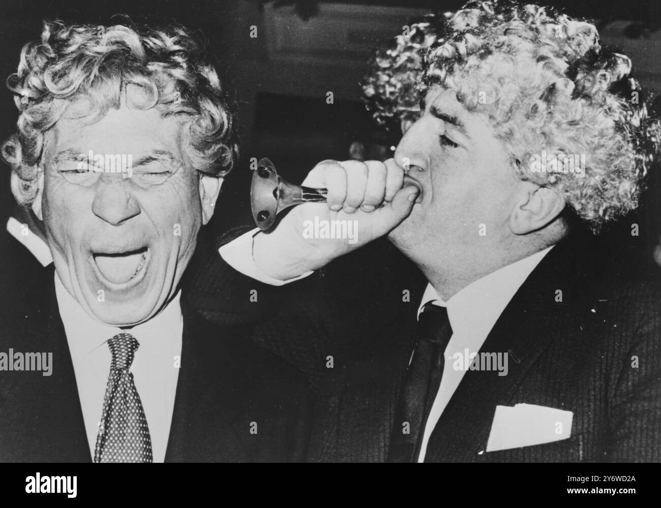 IRISH PLAYWRIGHT BRENDAN BEHAN HARPO MARX / 26 APRIL 1961 Stock Photo ...