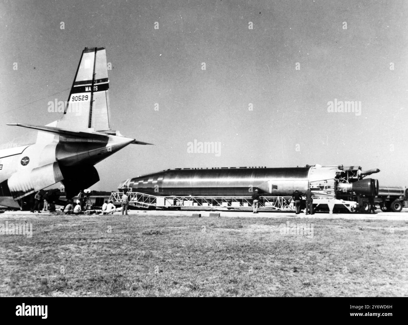 GUIDED MISSILE AND ROCKETS ATLAS LAUNCHING VEHICLE 25 APRIL 1961 Stock ...