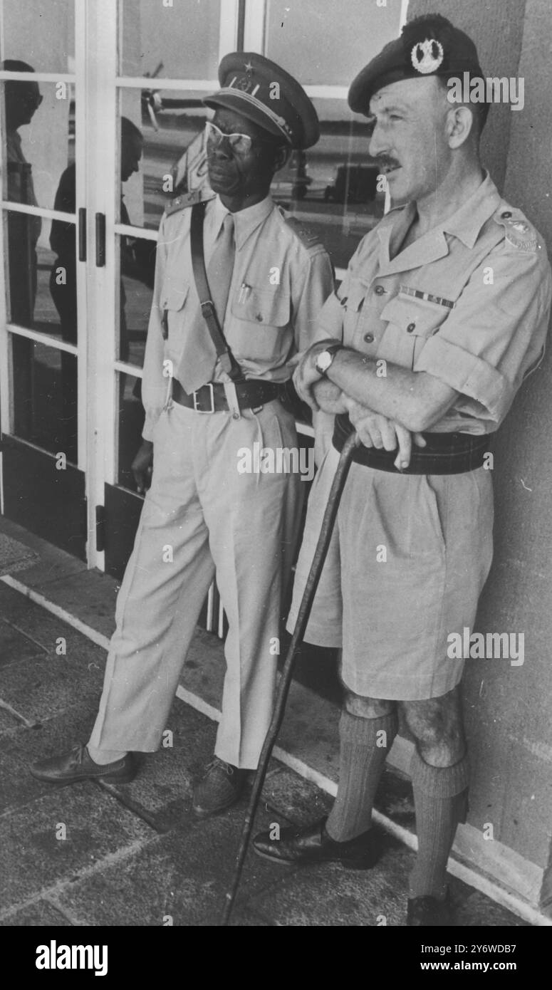 KIEMBE SINCLAIR COL JOHN IN CONGO / 21 APRIL 1961 Stock Photo - Alamy
