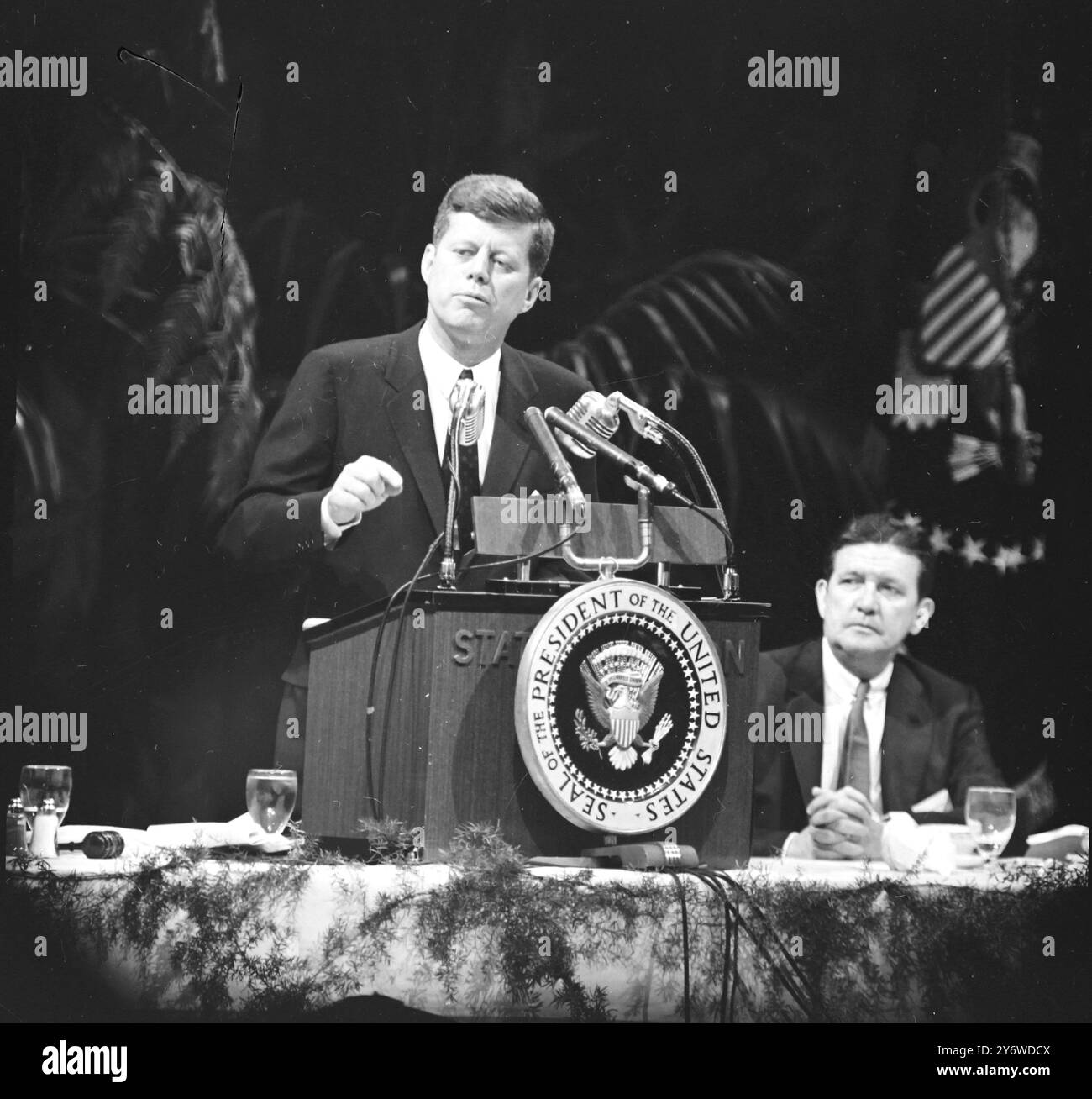 John f kennedy at press conference hi-res stock photography and images ...