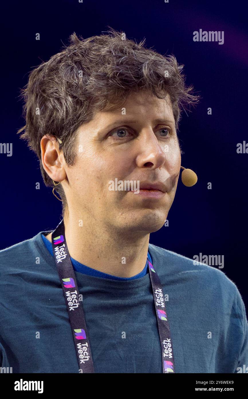 Torino, Italy. 26th Sep, 2024. American entrepreneur Sam Altman (CEO of ...