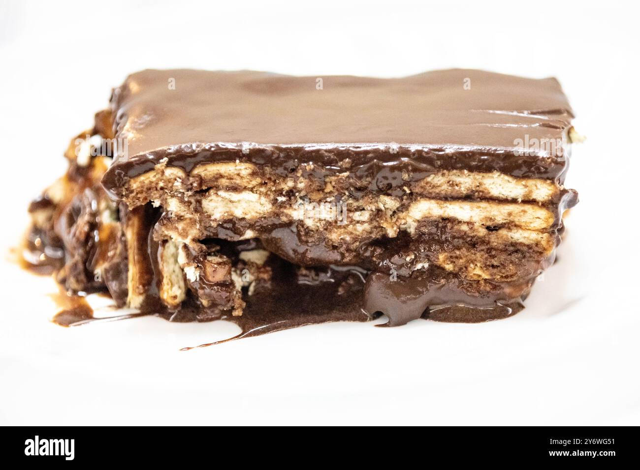 Classic chocolate pavé served with colored gelatin. perfect combination ...