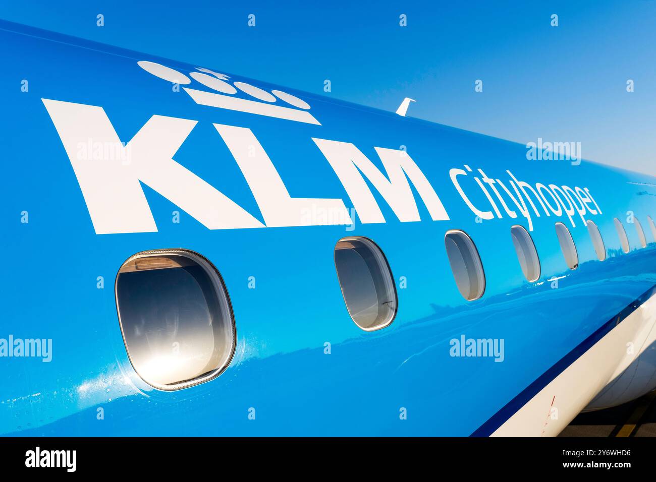KLM Cityhopper Logo on Embraer 195-E2 Jet Aircraft, Airline Corporate ...