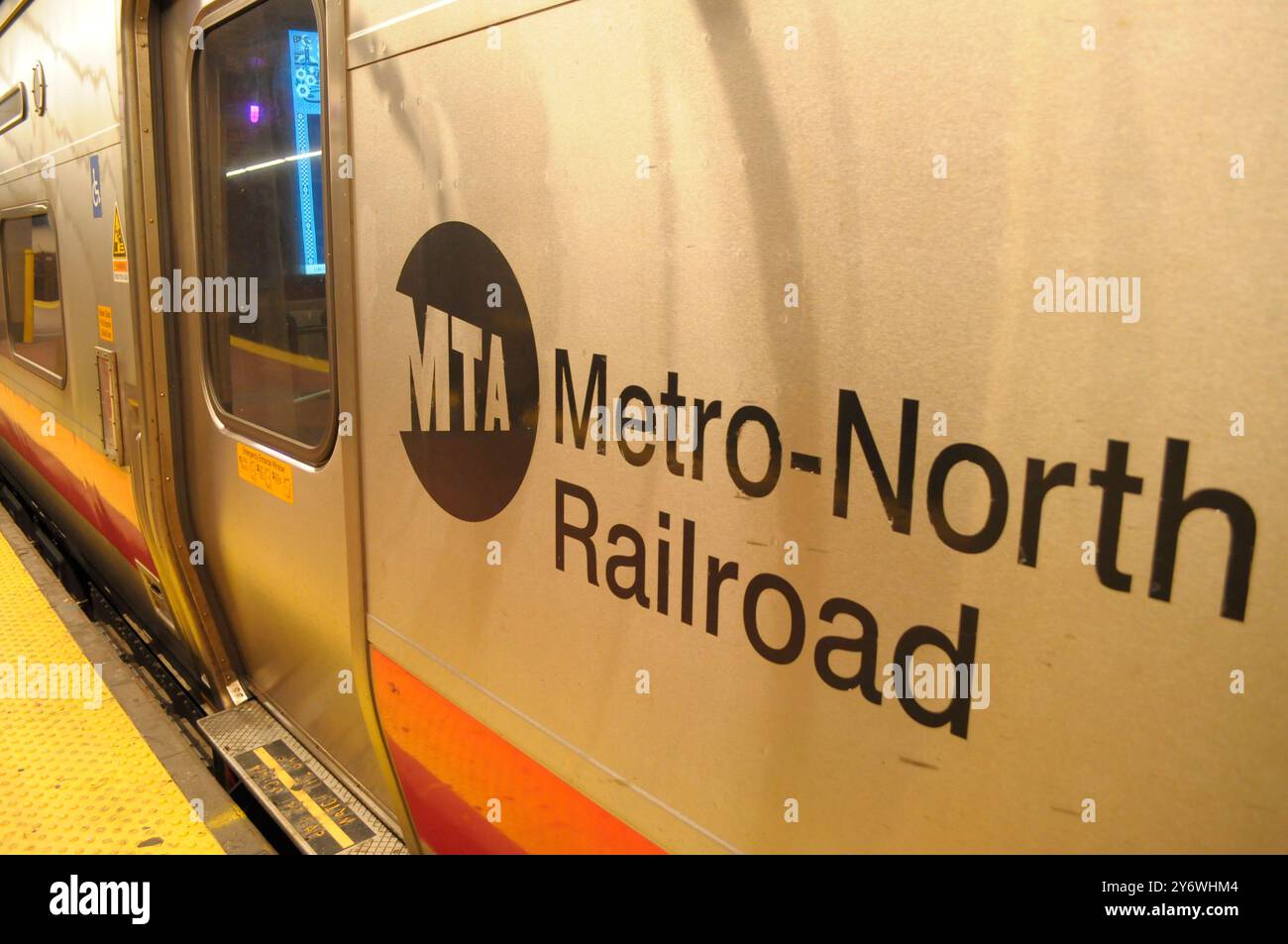 A Metro-North Railroad train is seen in Grand Central Terminal in ...