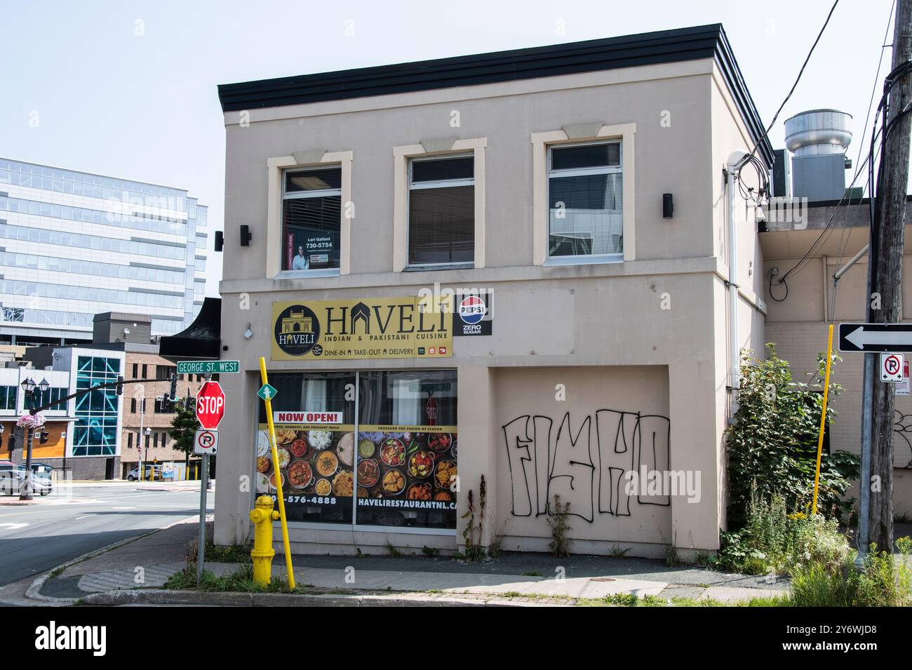 Haveli restaurant on Waldegrave Street in downtown St. John's ...