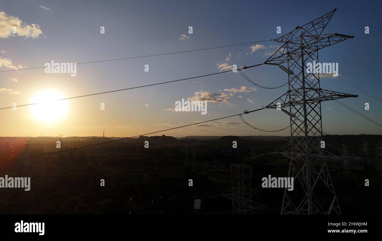 electricity transmission line camacari, bahia, brazil - september 10 ...