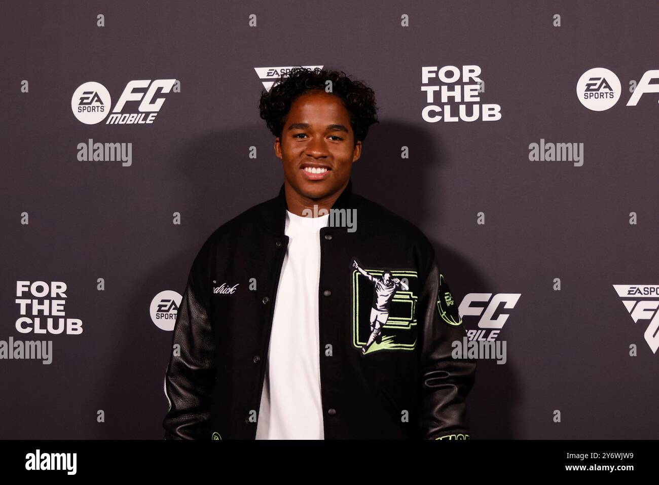 Endrick Felipe attends the photocall of Presentation of EA Sports FC25 ...