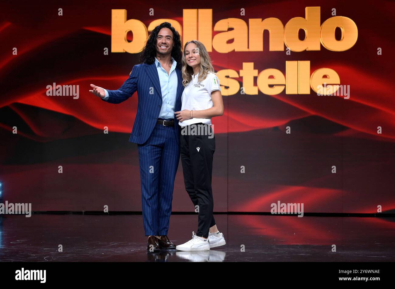 Moreno Porcu und Giuliana Filippi beim Photocall zur Rai Tanzshow ...