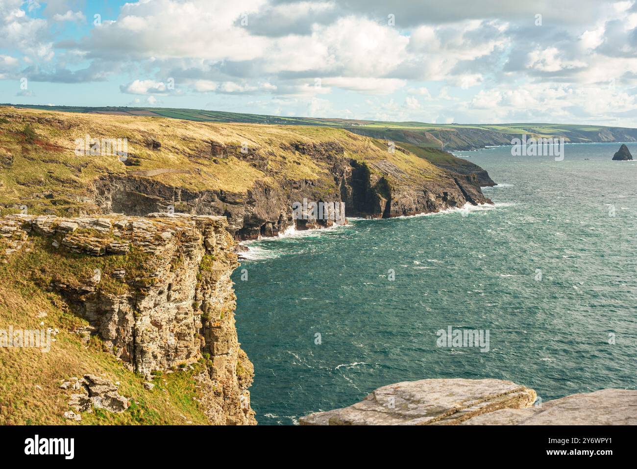 View tintagel coastal in hi-res stock photography and images - Alamy
