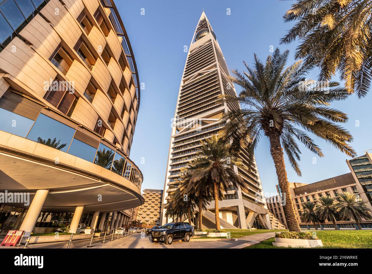 RIYADH, SAUDI ARABIA - NOVEMBER 30, 2021: Al Faisaliah tower in Riyadh ...