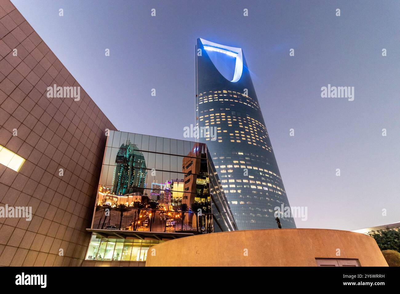 RIYADH, SAUDI ARABIA - NOVEMBER 30, 2021: View of Kingdom Centre ...