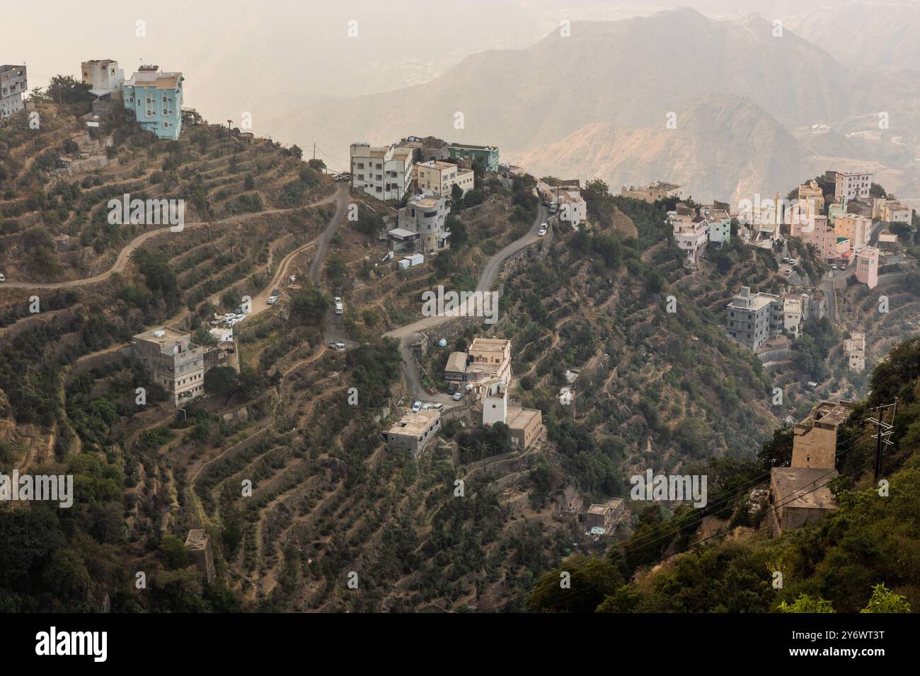 Ridgetop Fayfa town, Saudi Arabia Stock Photo - Alamy
